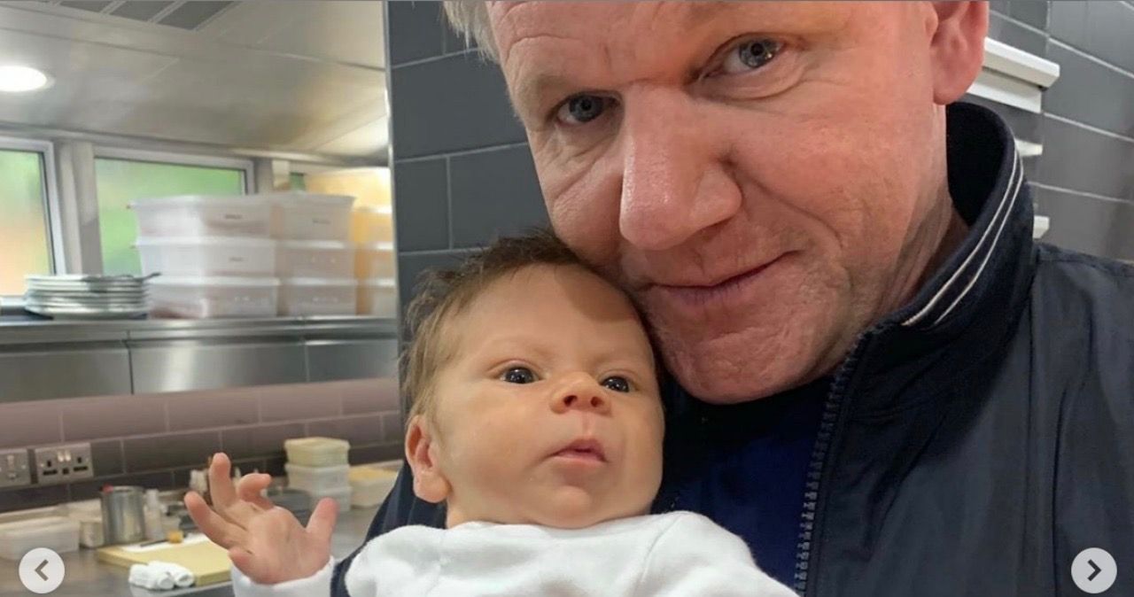 Gordon Ramsay’s Four-Month-Old Son Oscar Is Grumpy Like His Dad