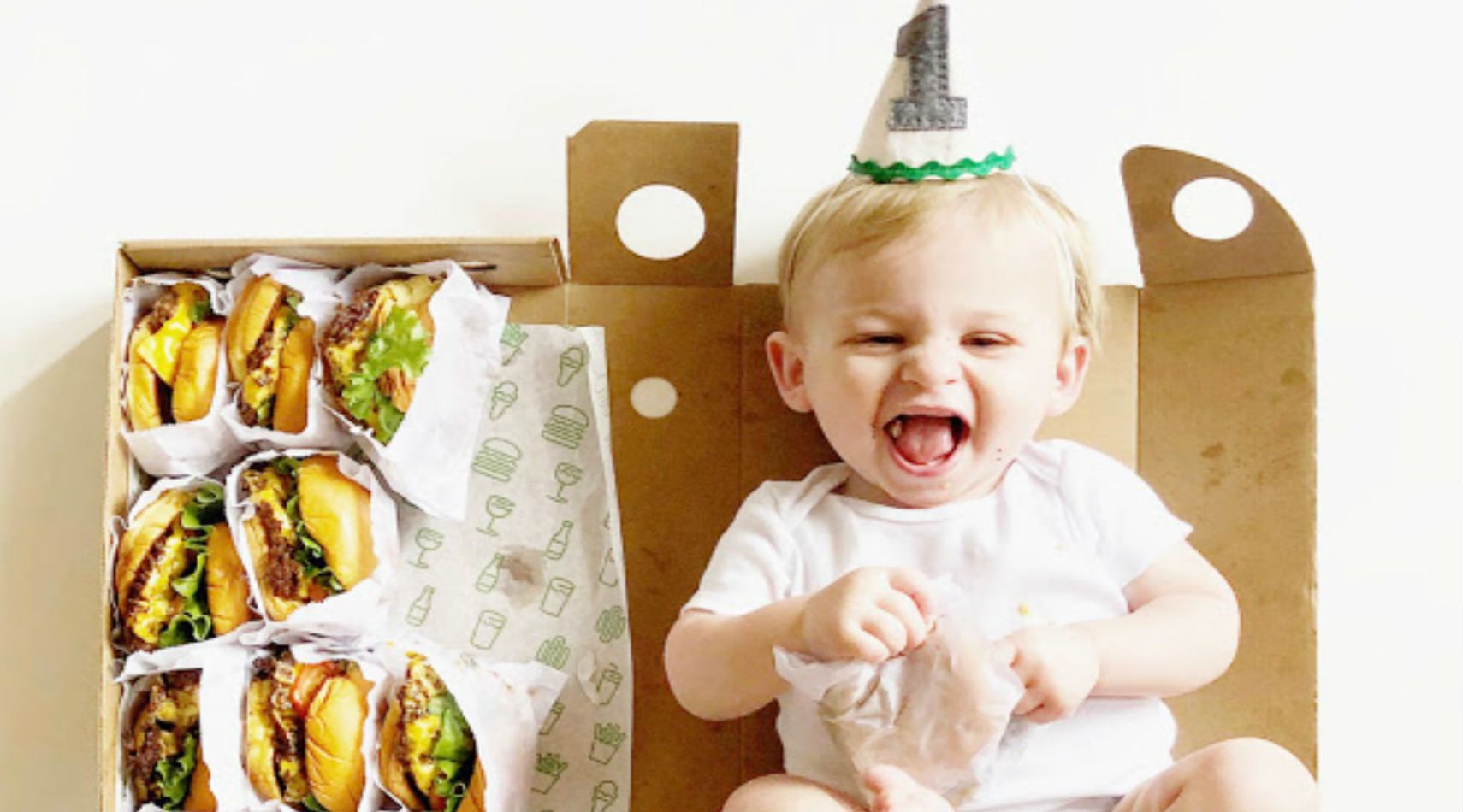 Mom Features Shake Shack Burgers In Baby’s Photos