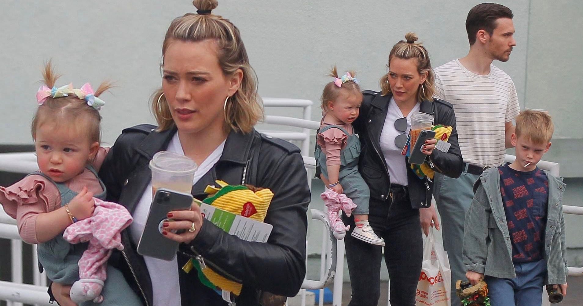 Hilary Duff Takes Kids Out For Some ‘Fresh Air’ While Self-Isolating