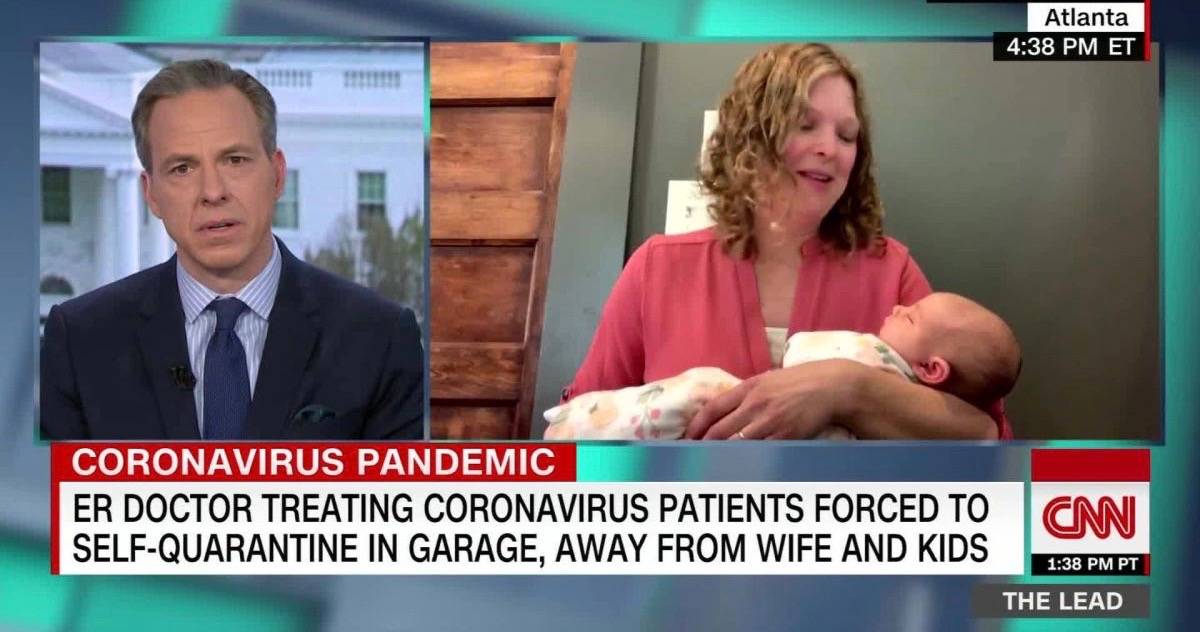 Doctor Treating Coronavirus Patients Self-Isolates To Protect His Newborn